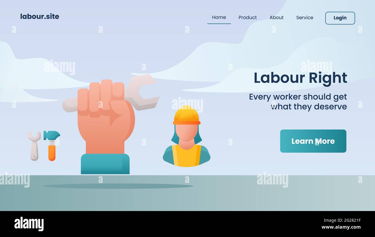 labour right campaign for web website home homepage landing page banner ...