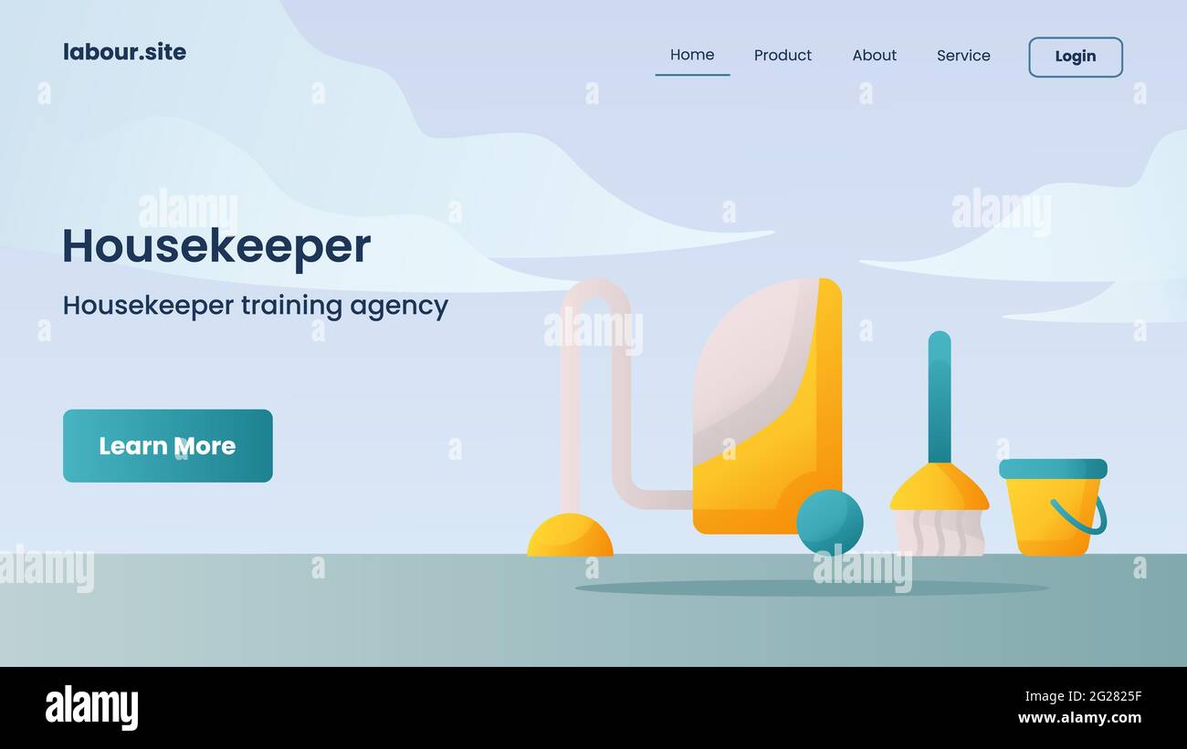 housekeeper campaign for web website home homepage landing page banner ...