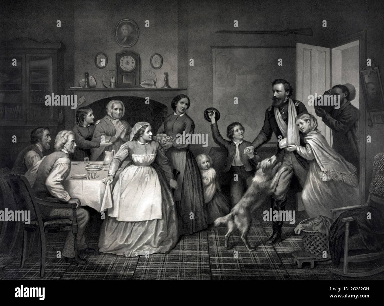 Civil war family hi-res stock photography and images - Alamy