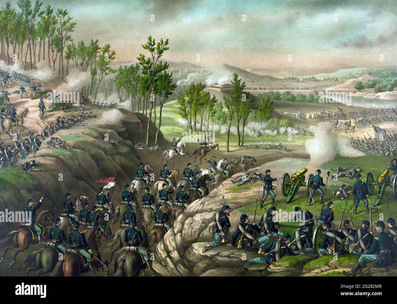 Battle of Resaca, May 13-16, 1864 Stock Photo - Alamy