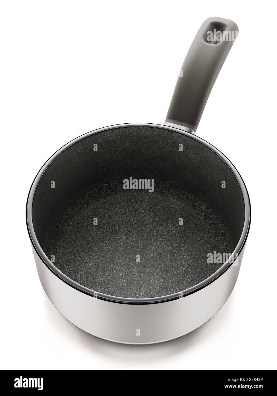 Saucepan isolated on white background. 3D illustration Stock Photo - Alamy