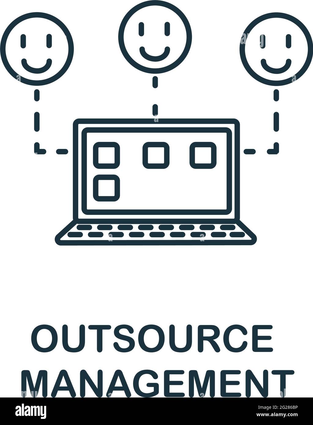 Outsource Management icon from reputation management collection. Simple ... Outsource Management icon from reputation management collection. Simple ...