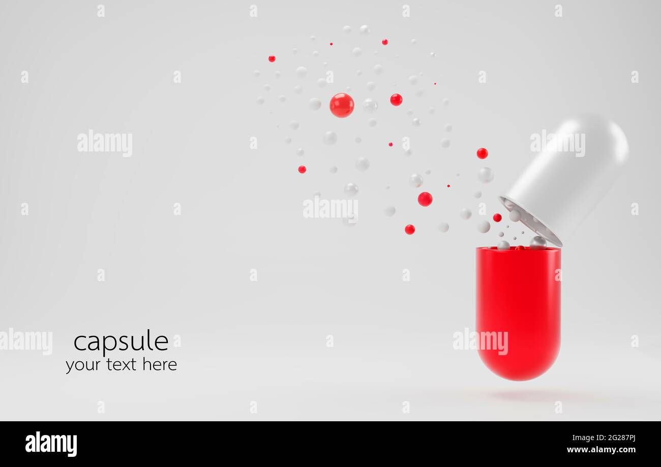 Drug capsules in which the drug particles are dispersed. results of ...
