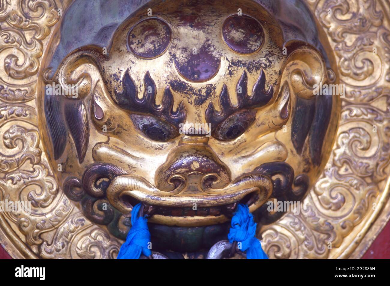 Museum gate detail, Erdene Zuu Monastery, Karakorum, Mongolia Stock ...