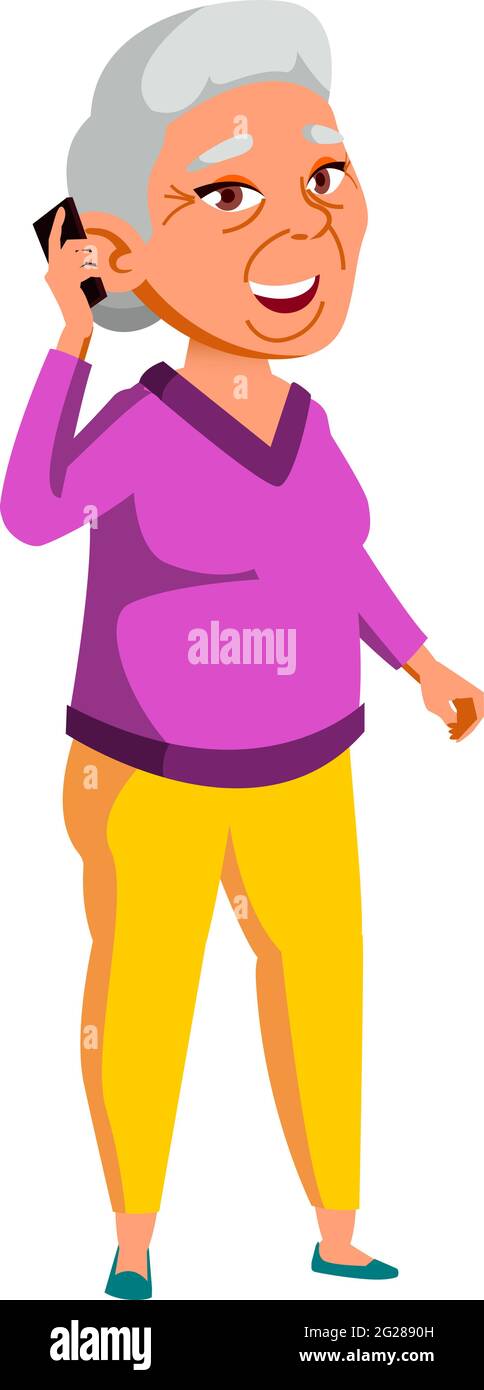 Elderly chinese lady Stock Vector Images - Alamy