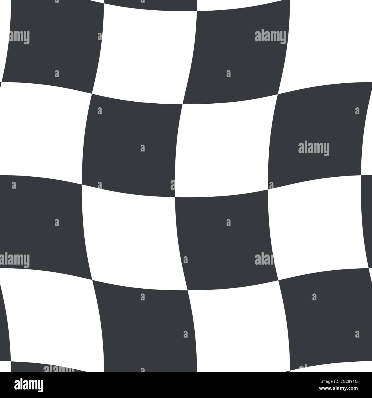 Wavy checkered seamless pattern. Abstract twisted background Stock ...