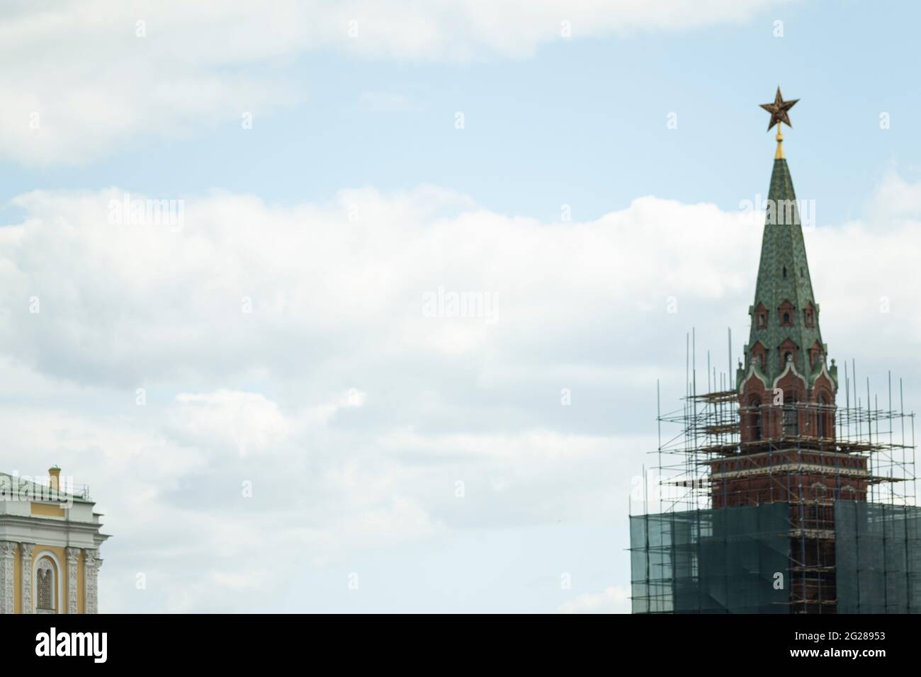 Restoration of the Moscow Kremlin Stock Photo - Alamy