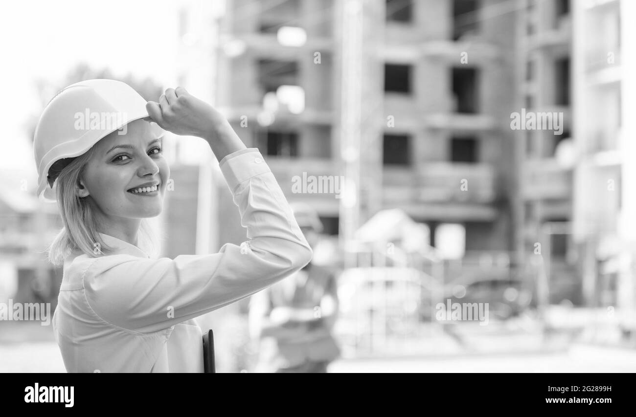 Construction site safety inspection. Construction project inspecting ...