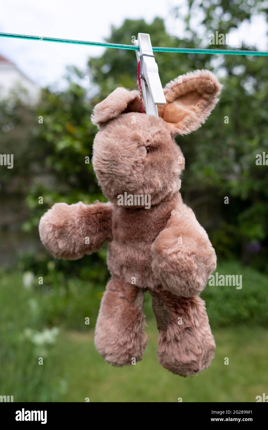 Back garden washing line hi-res stock photography and images - Alamy