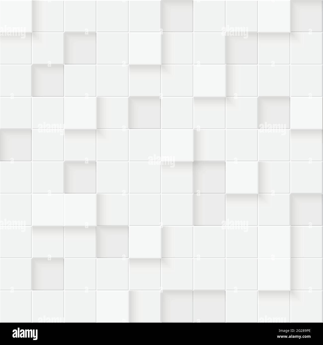 3d seamless cubes pattern. White ceramic tile background. Abstract ...