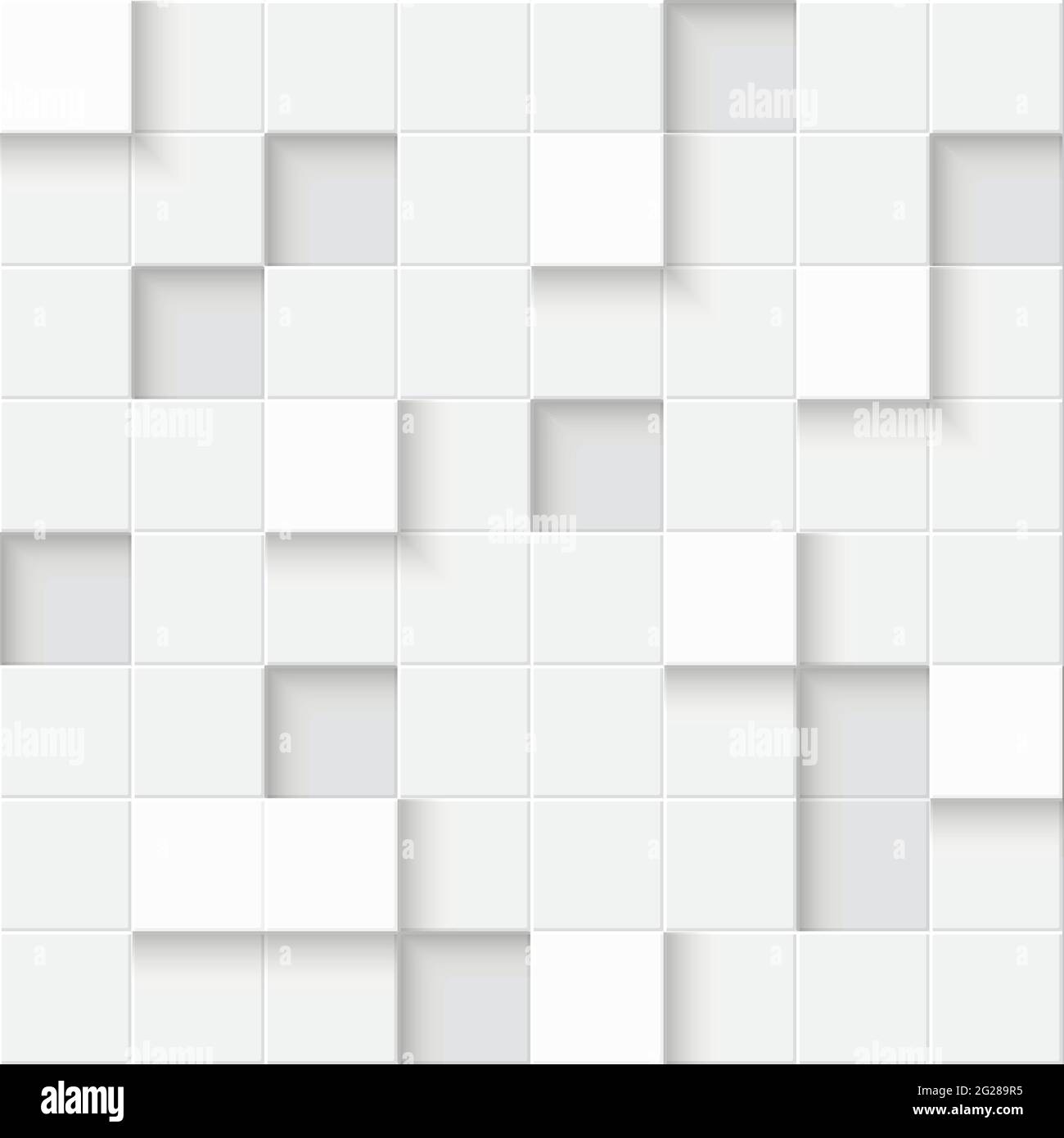 3d seamless cubes pattern. White ceramic tile background. Abstract ...
