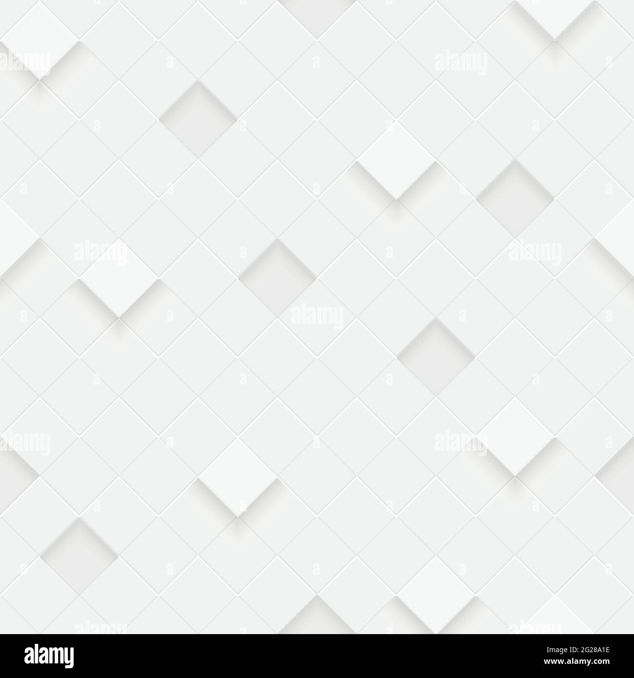 3d seamless cubes pattern. White ceramic tile background. Abstract ...