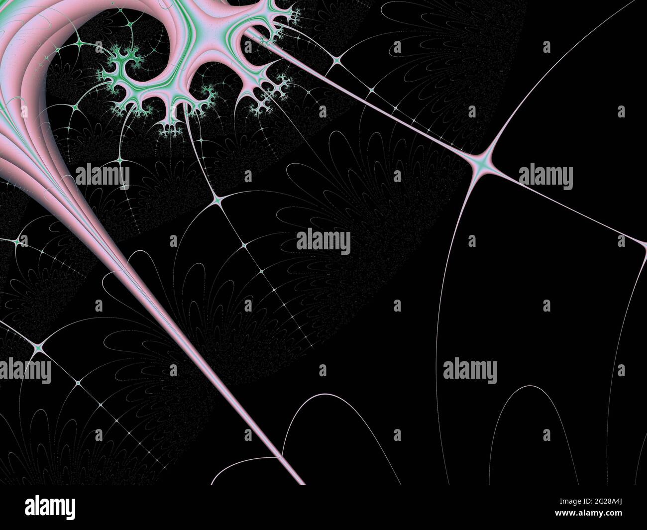 Computer abstract background with iridescent multi-color structure ...