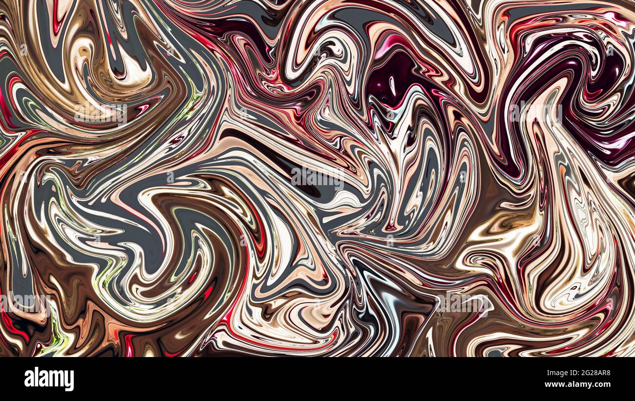 Marble effect texture of different brown red and gray colors with ...