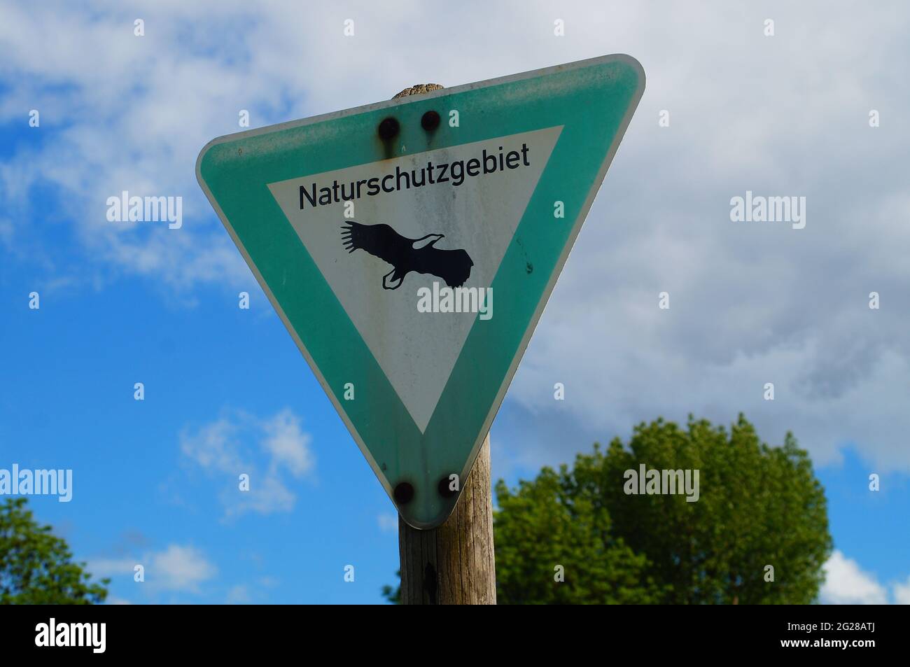 Sign for a nature reserve Stock Photo - Alamy