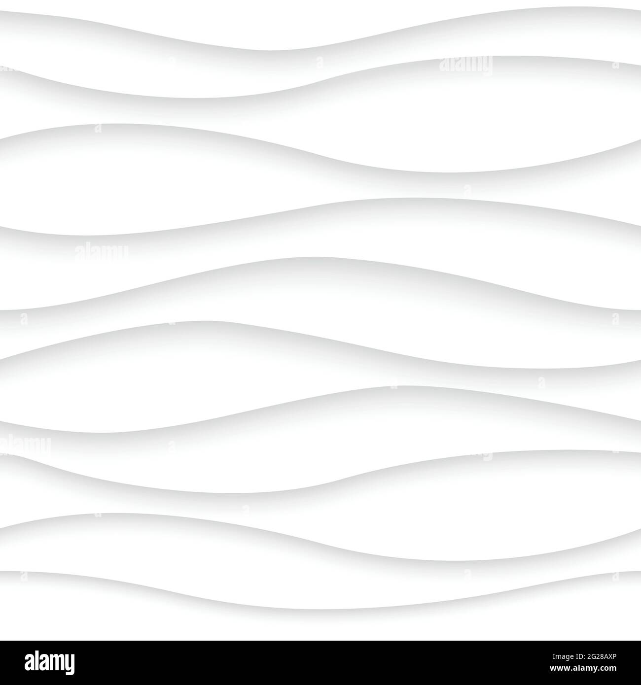 Wavy seamless pattern. Wave line background. 3D vector texture Stock ...