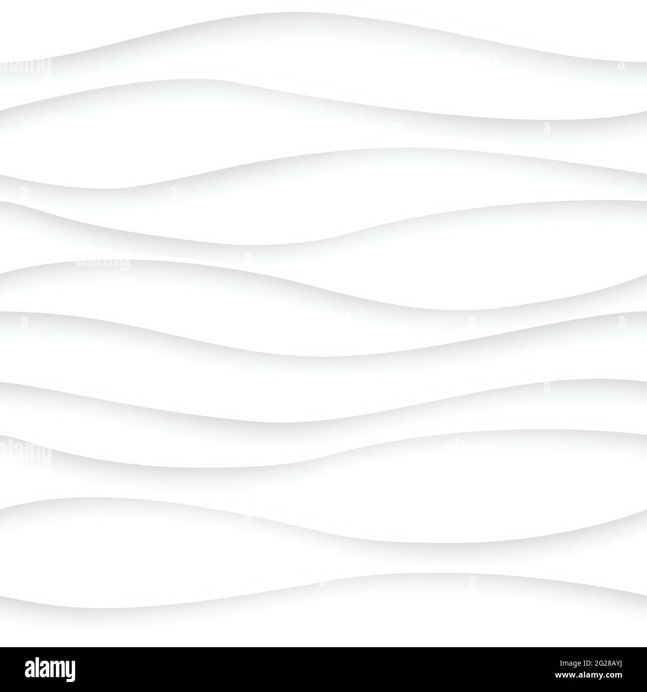 Wavy seamless pattern. Wave line background. 3D vector texture Stock ...