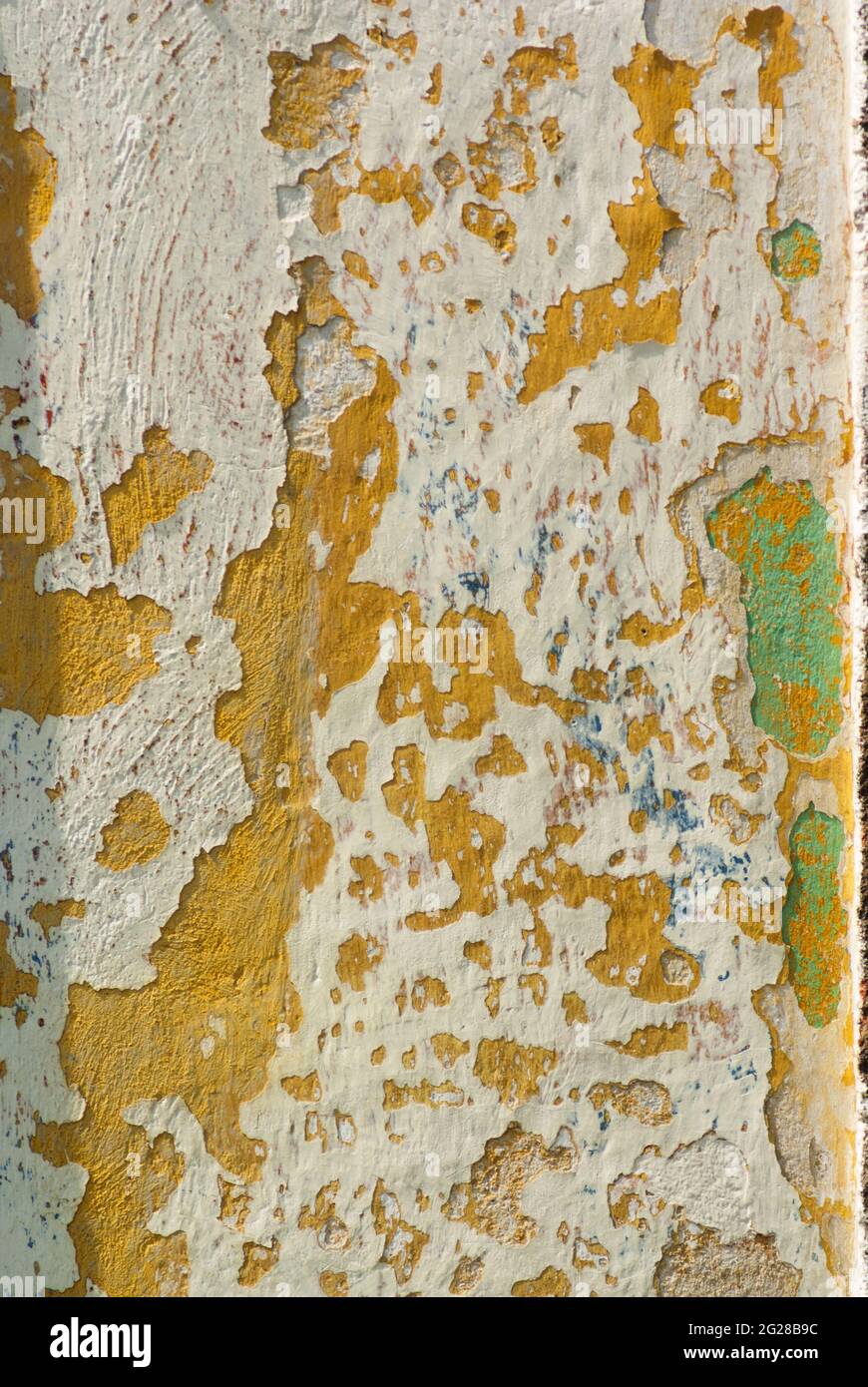 Textures generated in paintings on walls exposed to the elements in the ...