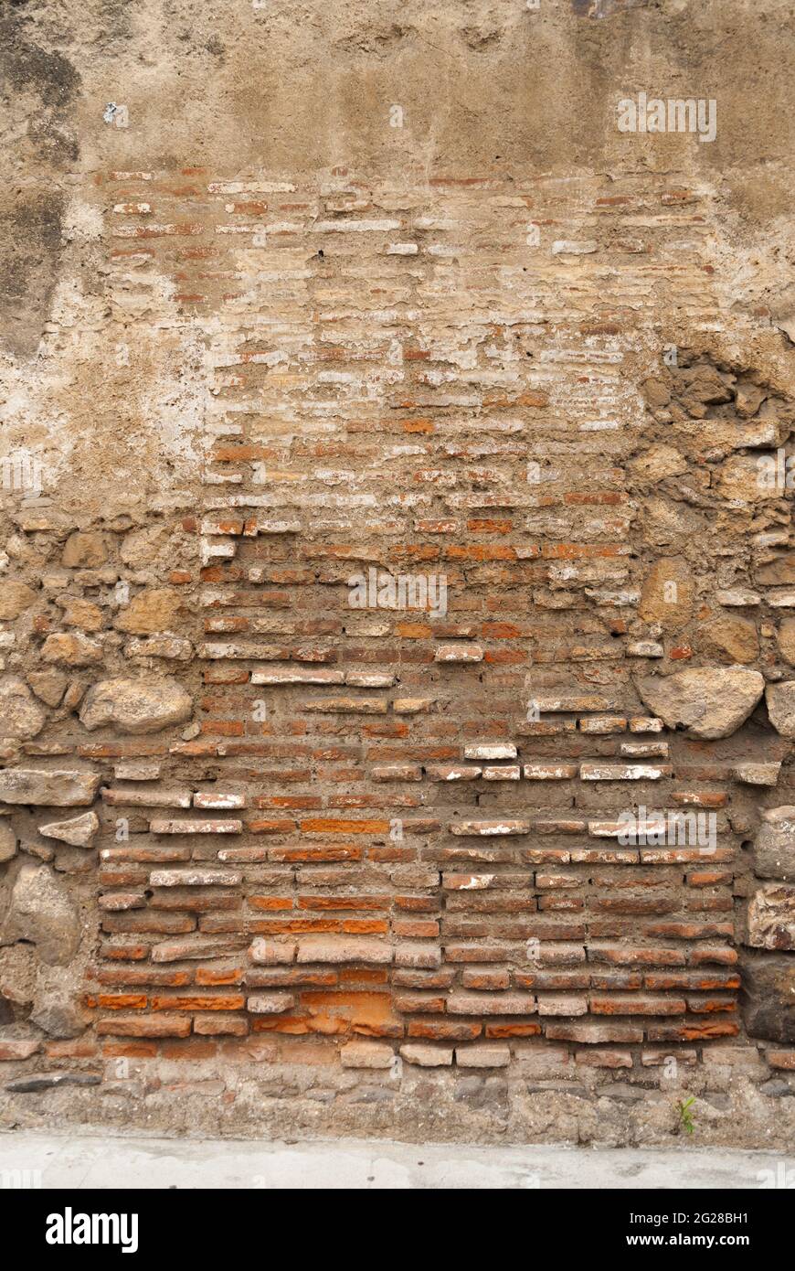 Textures generated in paintings on walls exposed to the elements in the ...