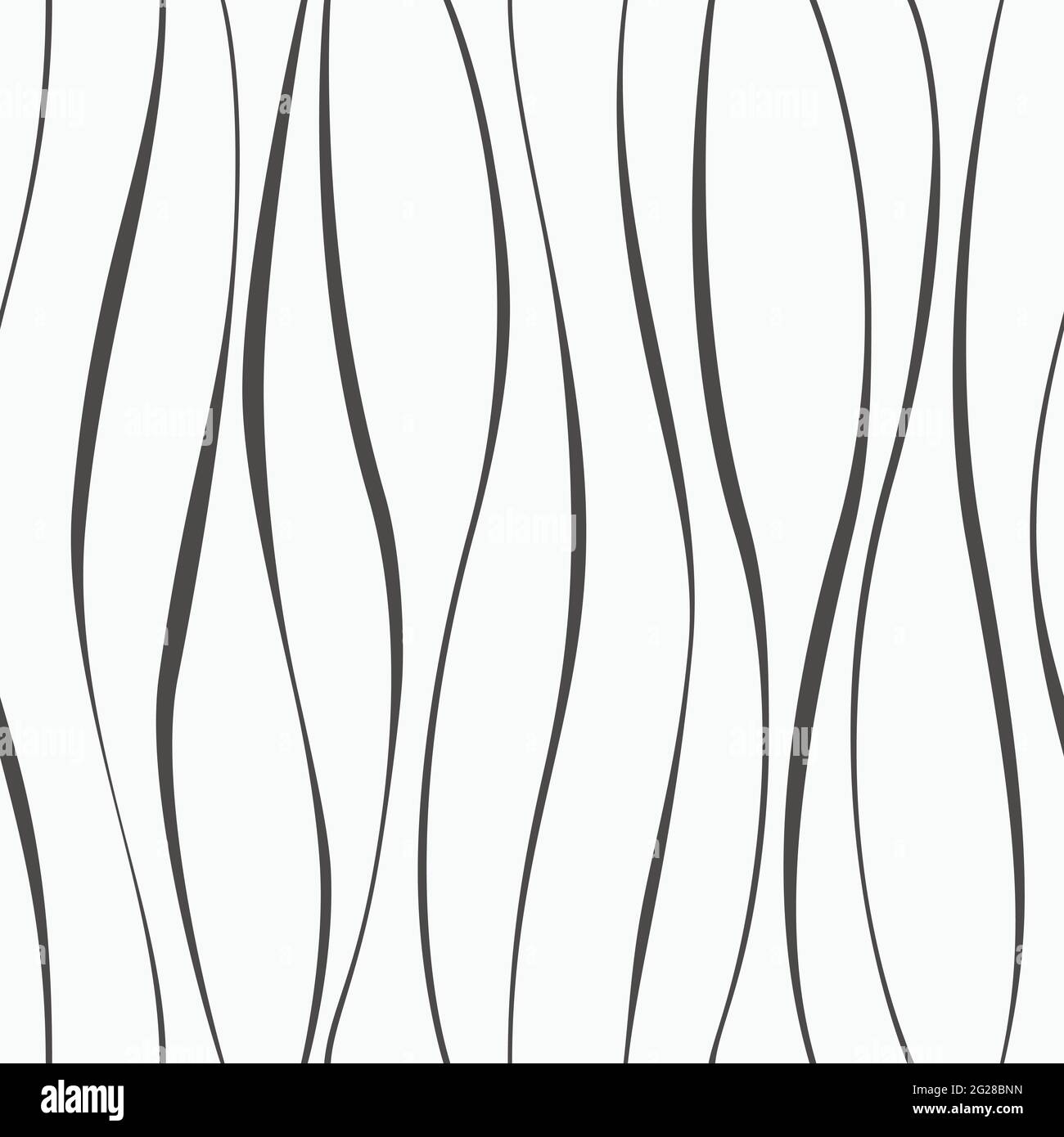 Waves seamless pattern. Abstract background of rounded line. Trendy ...