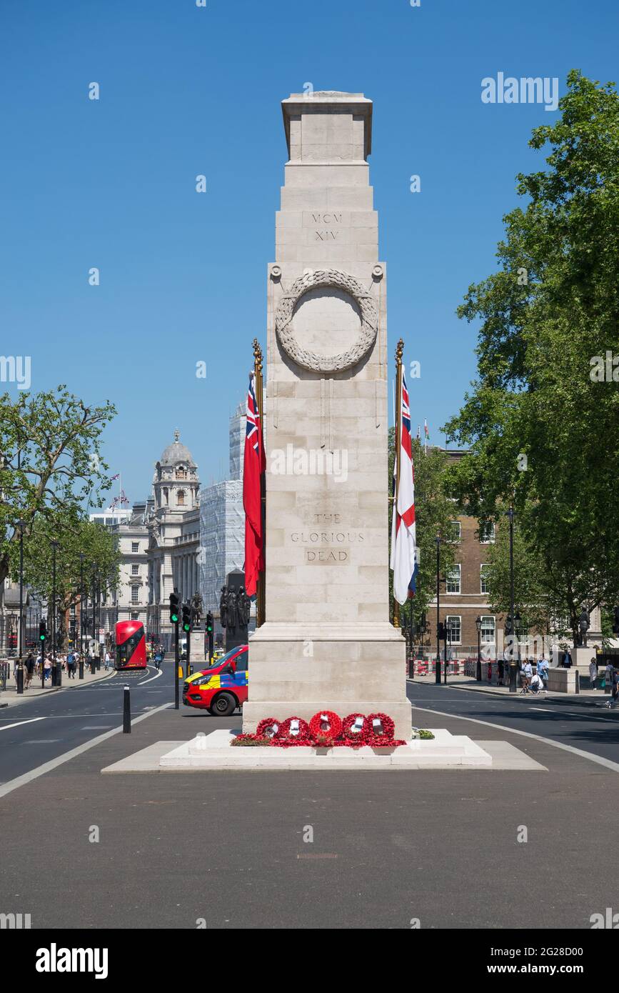 The Cenotaph war memorial in Whitehall, London, England, UK Stock Photo ...
