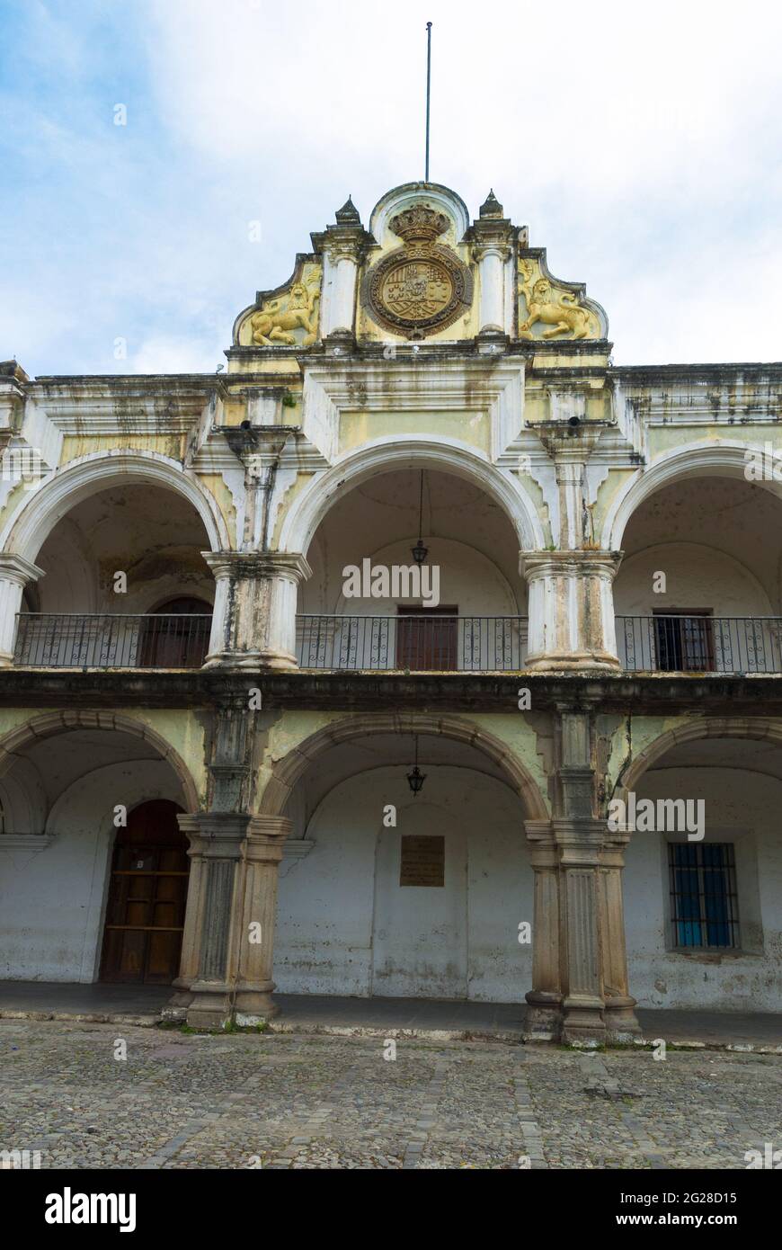 Palace of the Captains General 1764. Streets in the city of La Antigua ...