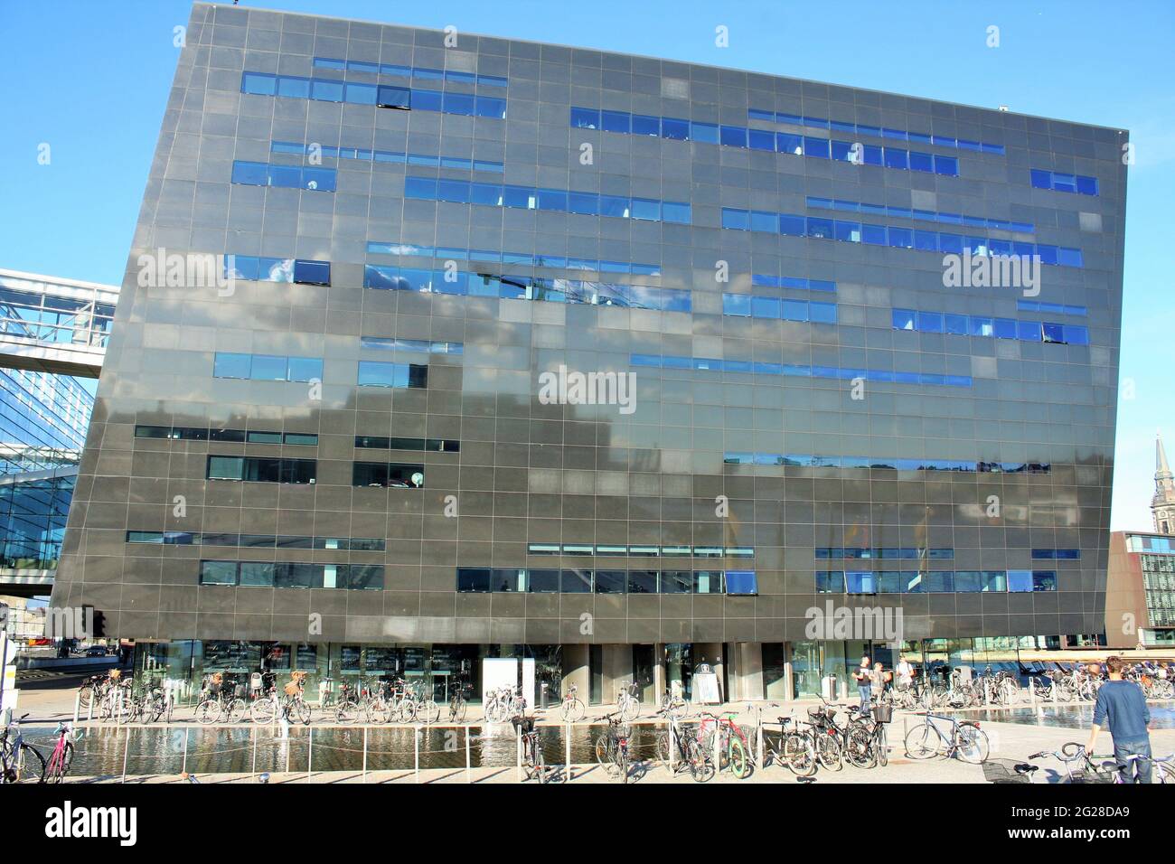 Black Diamond Library in Copenhagen Stock Photo - Alamy