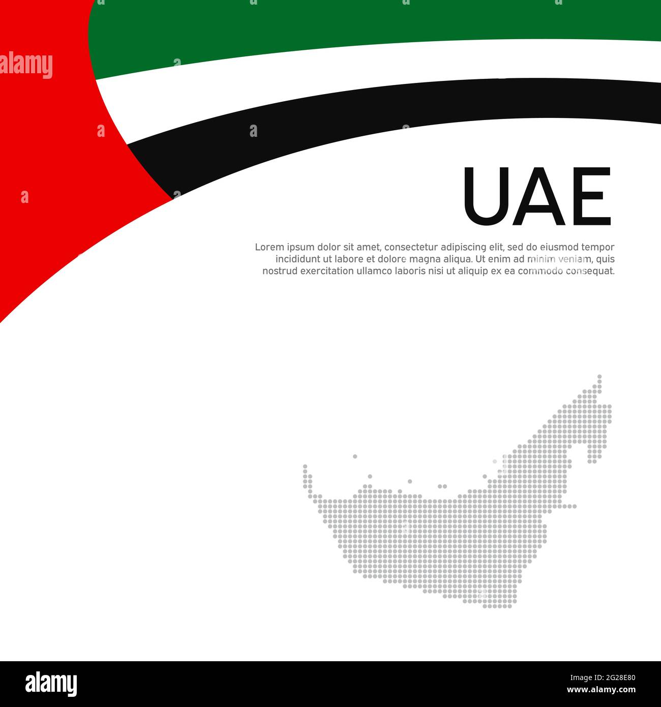 Uae flag national day black Stock Vector Images - Alamy