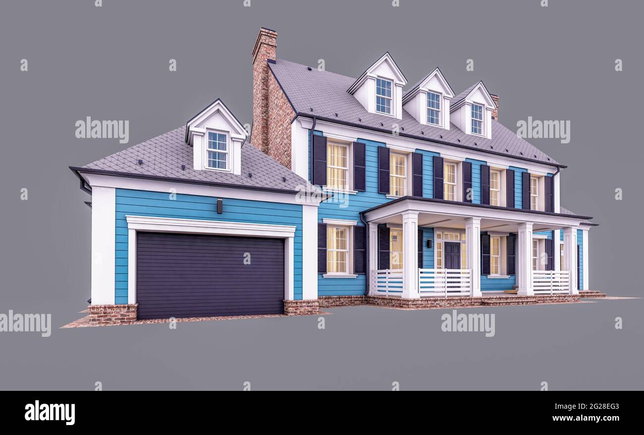 Terrace house with garage hi-res stock photography and images - Alamy