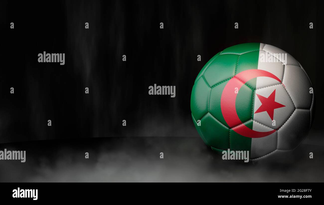 Soccer football ball algeria flag hi-res stock photography and images ...