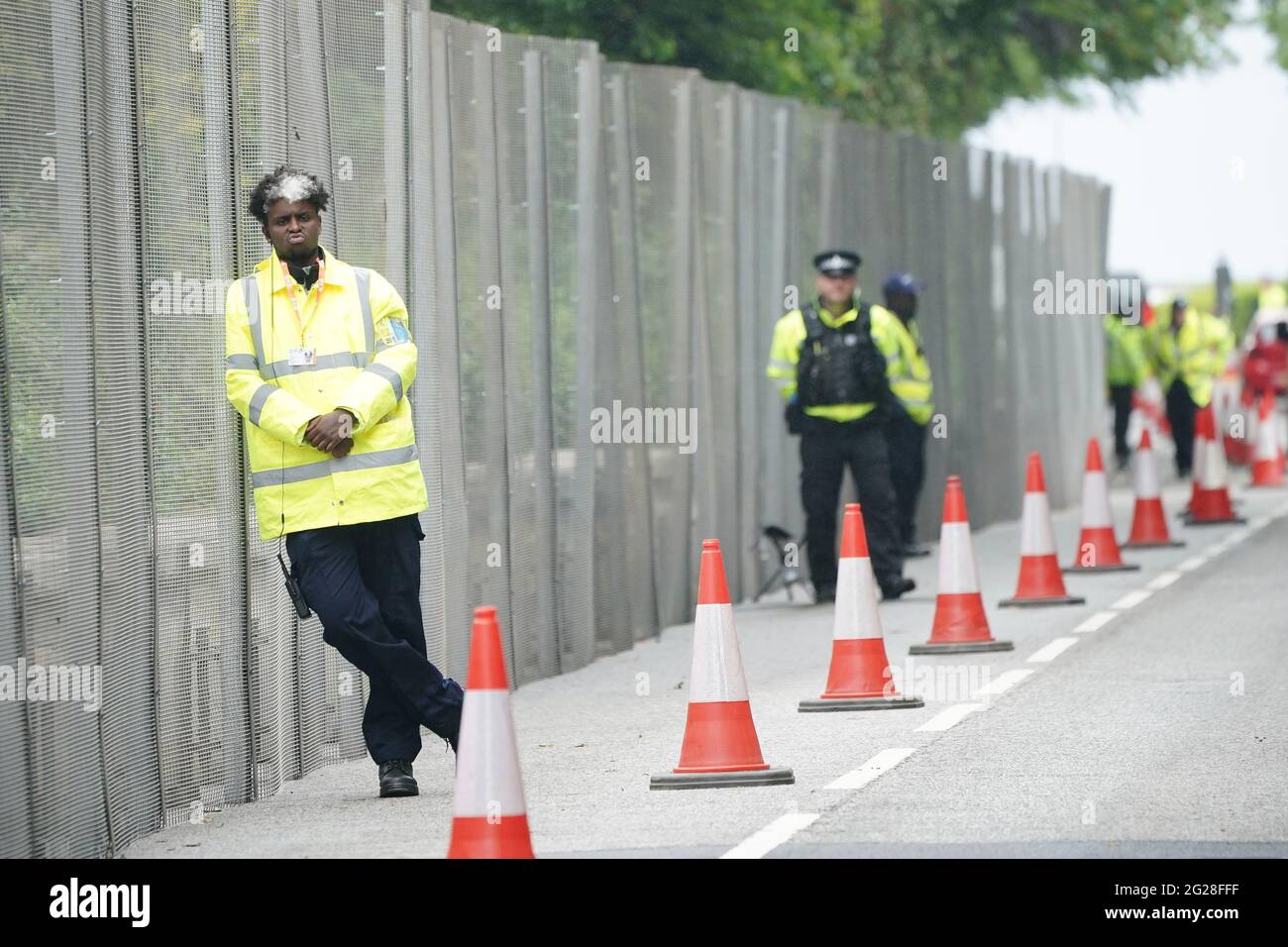 Perimiter barriers hi-res stock photography and images - Alamy
