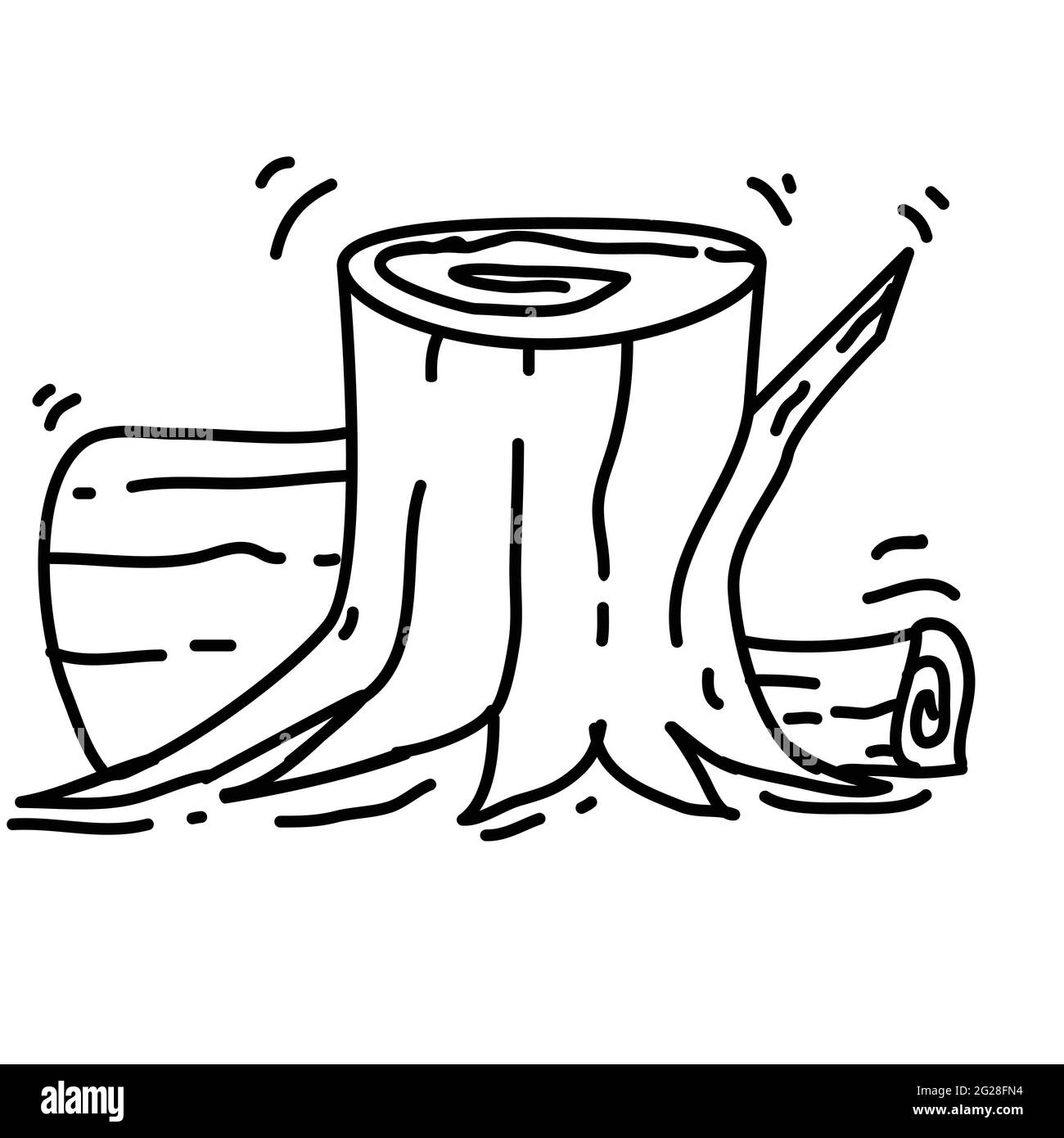 Tree Trunk Clipart Outline