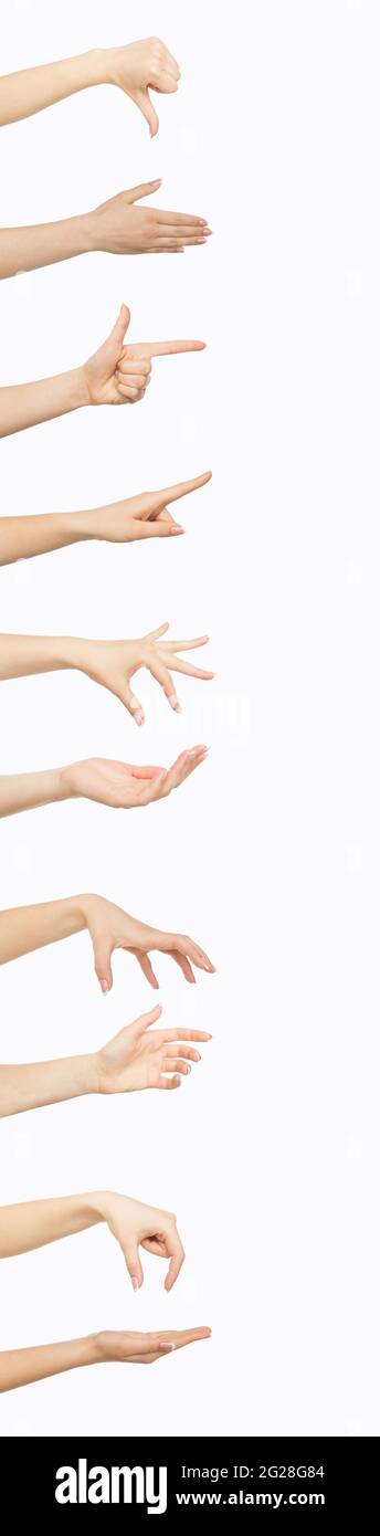 Hands showing sign language alphabet hi-res stock photography and ...
