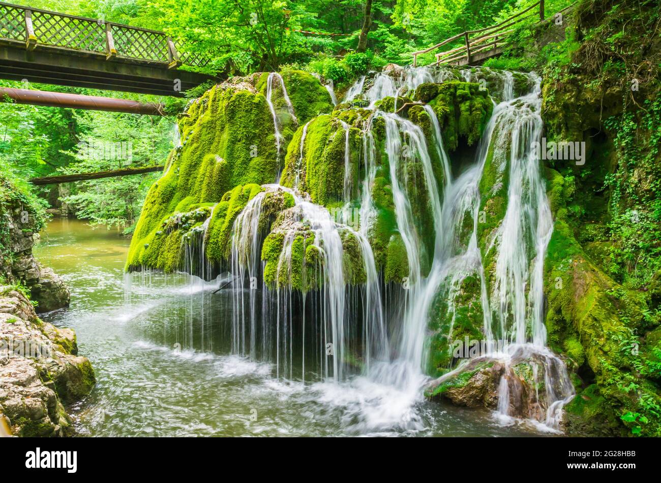 Bigar waterfall on Minis River, Romania. One of the most beautiful ...