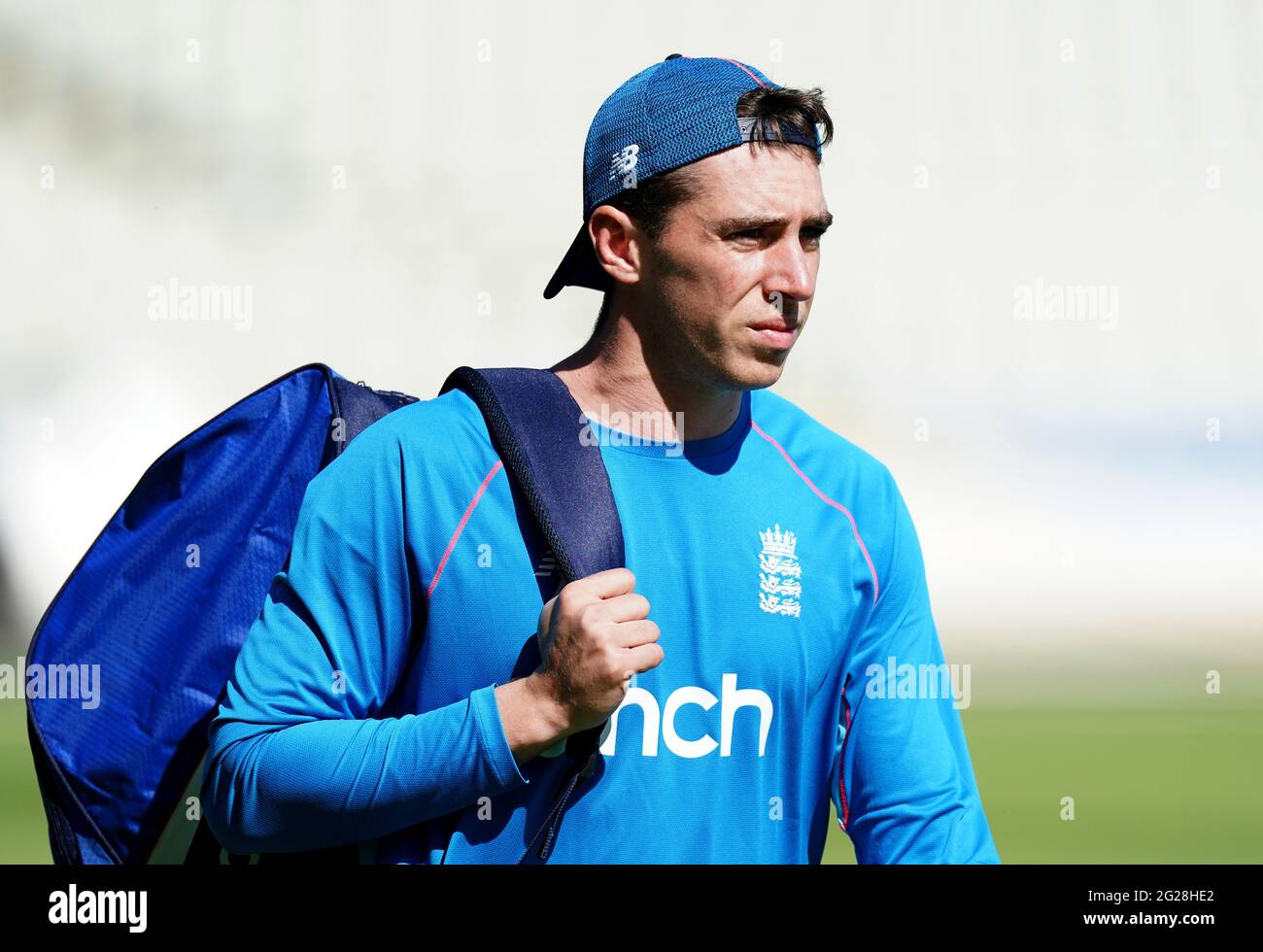 England's Dan Lawrence during a nets session at Edgbaston, Birmingham ...