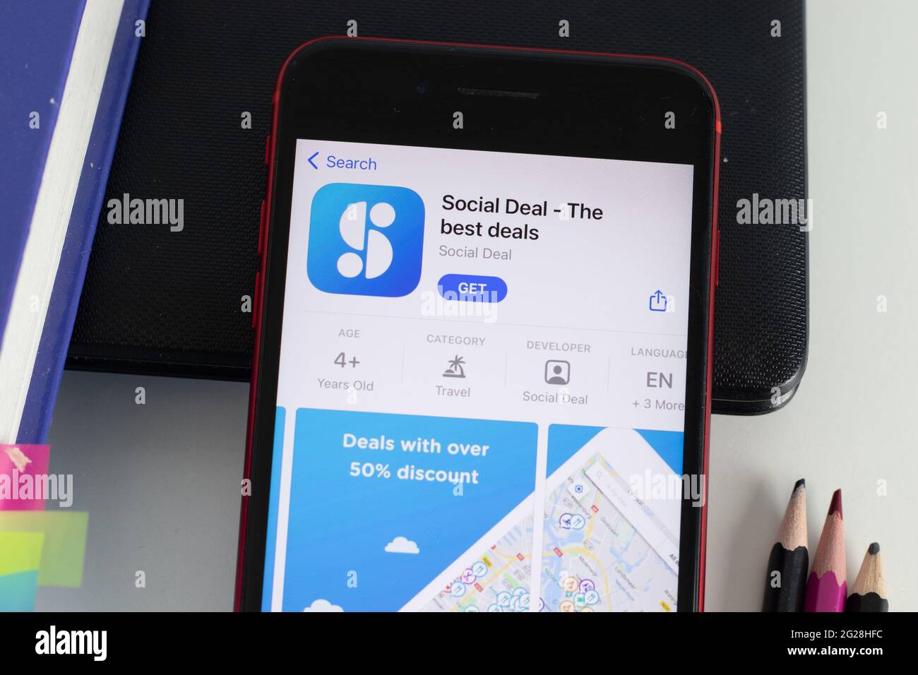 New York, USA - 1 June 2021: Social Deal - The best deals mobile app ...