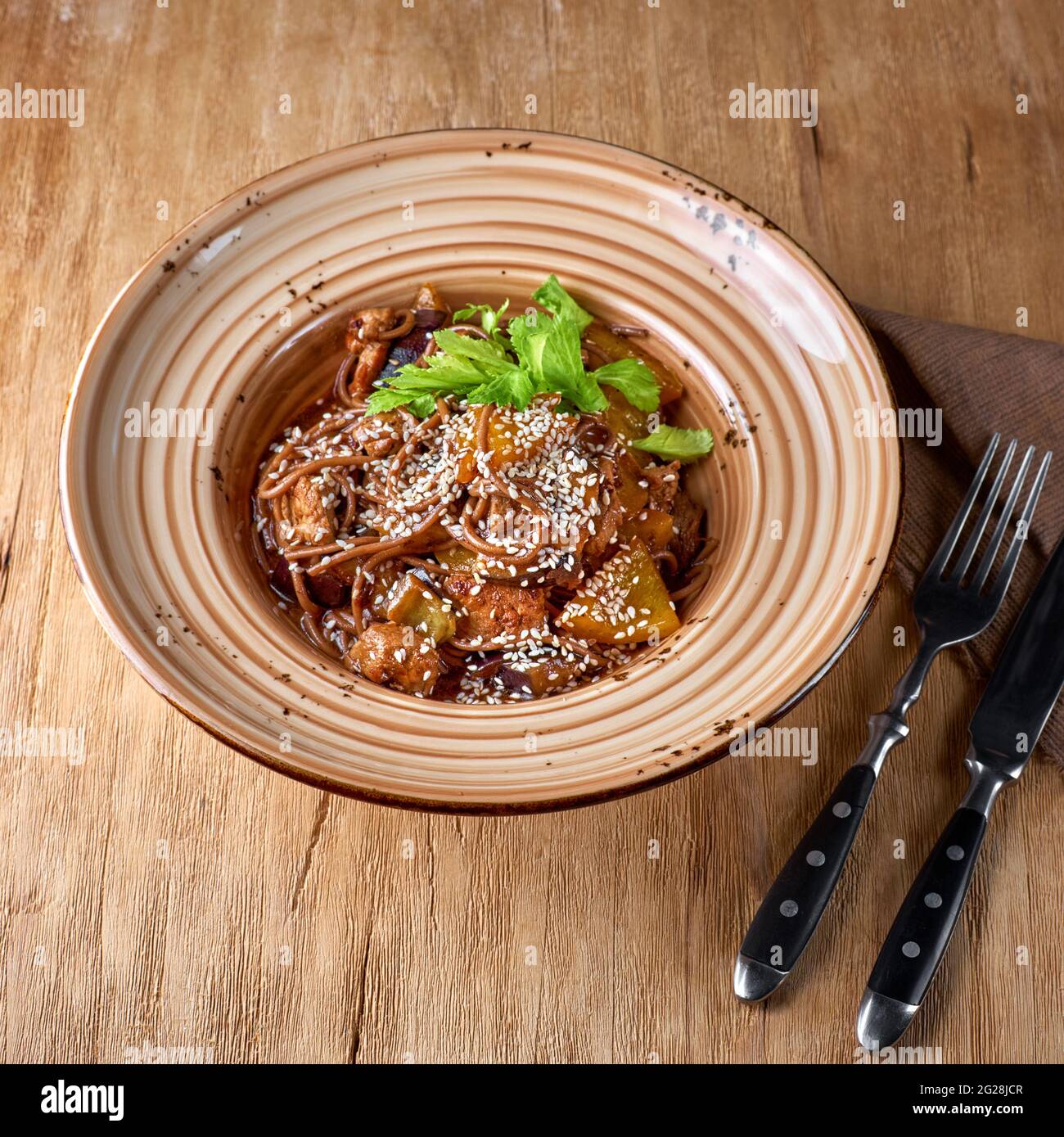 Yakisoba traditional asian pasta hi-res stock photography and images ...