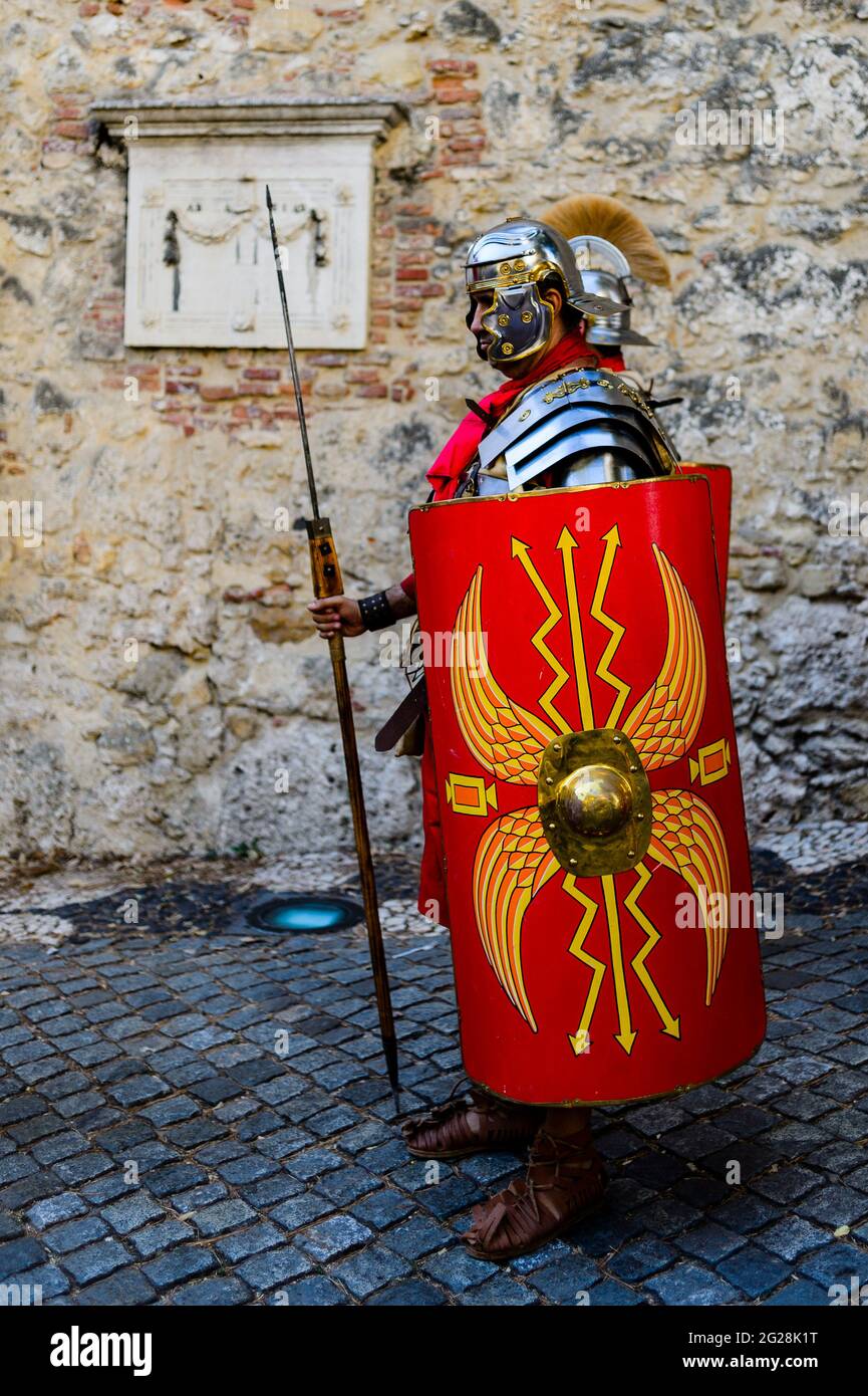 Roman parade in Lisbon Stock Photo - Alamy
