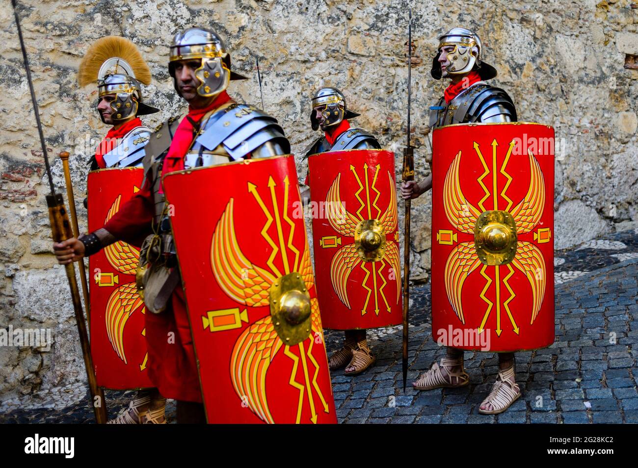 Roman parade in Lisbon Stock Photo - Alamy