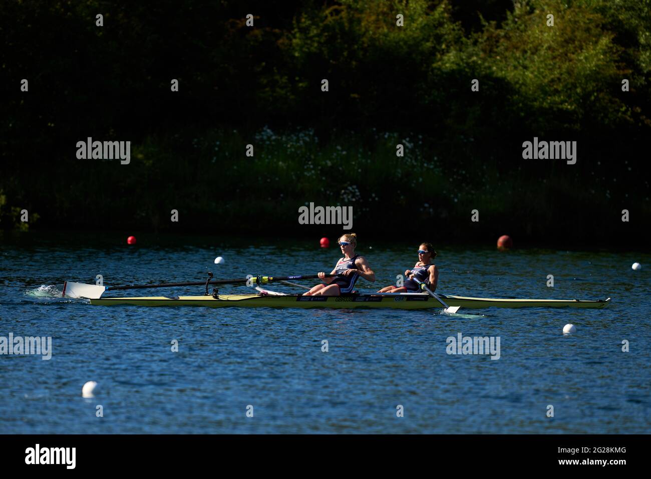 Great Britain's Polly Swann and Helen Glover during the Team GB Tokyo ...