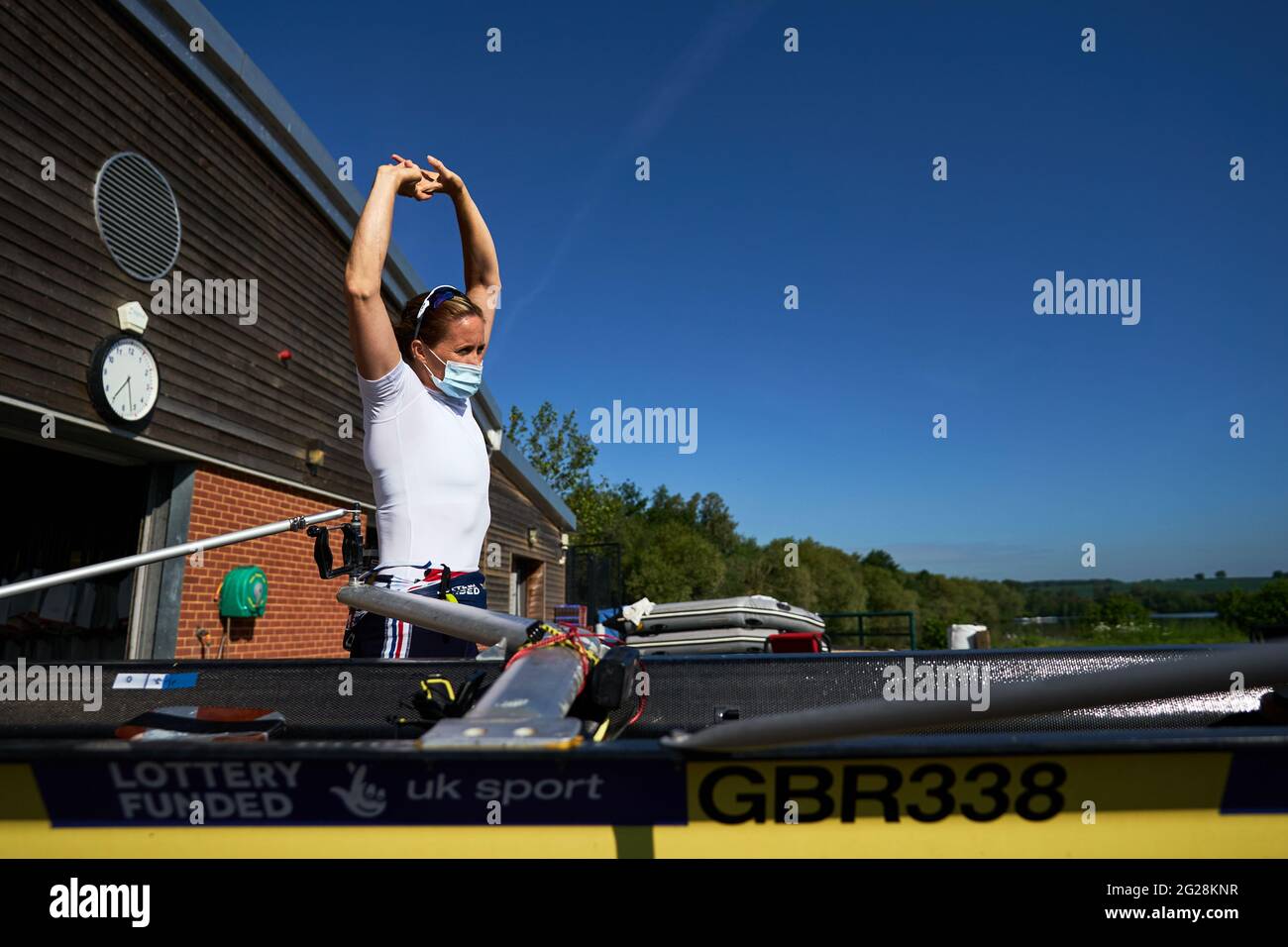 Great Britain's Helen Glover during the Team GB Tokyo 2020 Rowing team ...