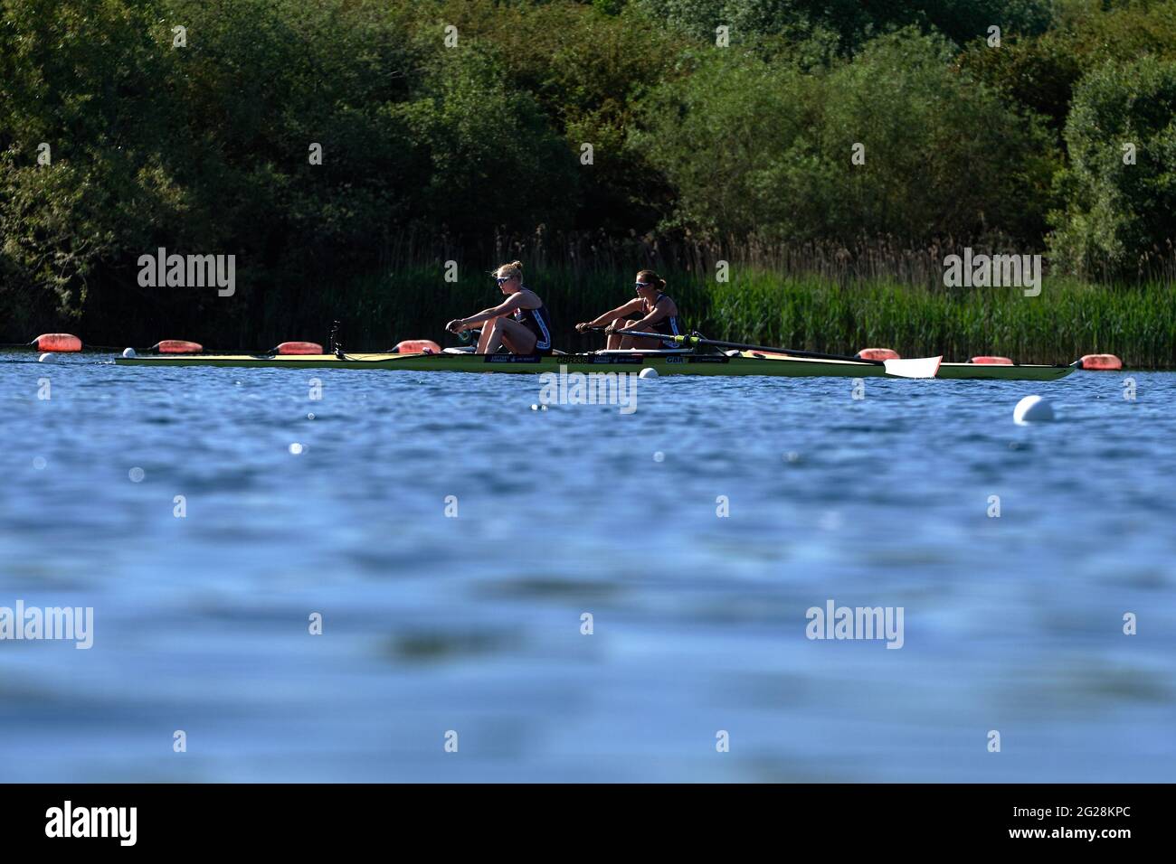 Great Britain's Polly Swann and Helen Glover during the Team GB Tokyo ...