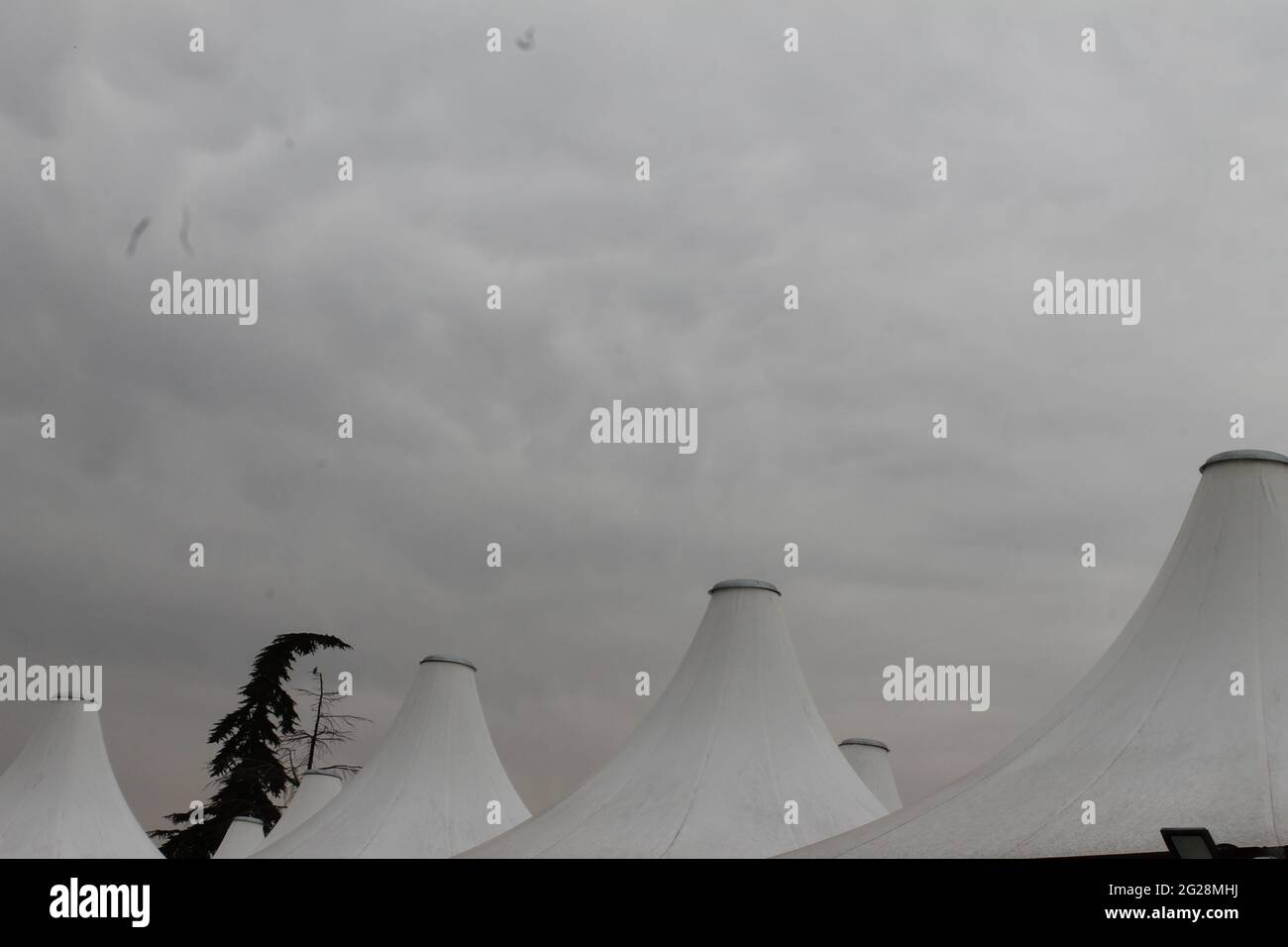 Inverted funnel shaped tents hi-res stock photography and images - Alamy