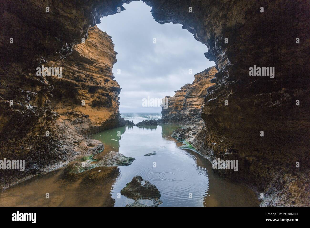 Beach and Coastline of the Great Ocean Road, Victoria Australia Stock ...