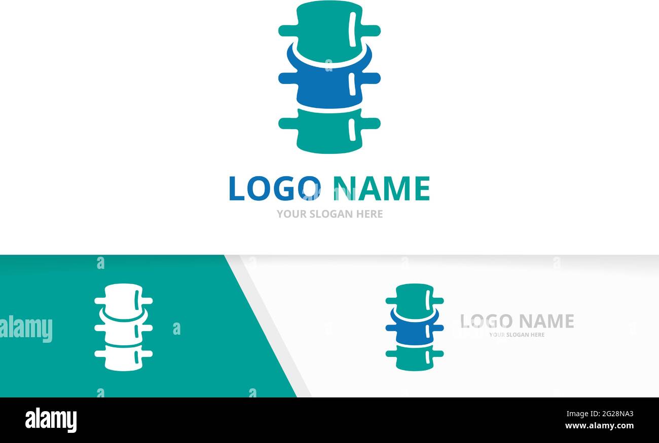 Premium spinal diagnostic center logotype. Spine logo design template ...
