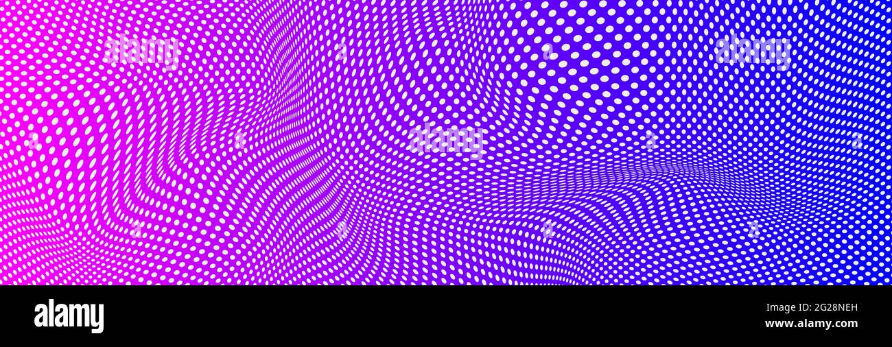 Wide banner with abstract distorted structure Stock Vector Image & Art ...