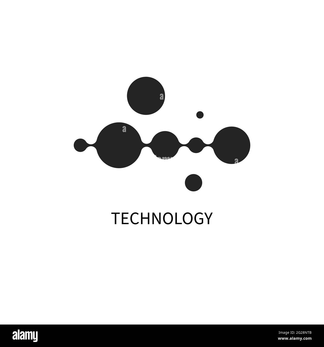 Nanotechnology logo. Connecting abstract shapes Stock Vector Image ...
