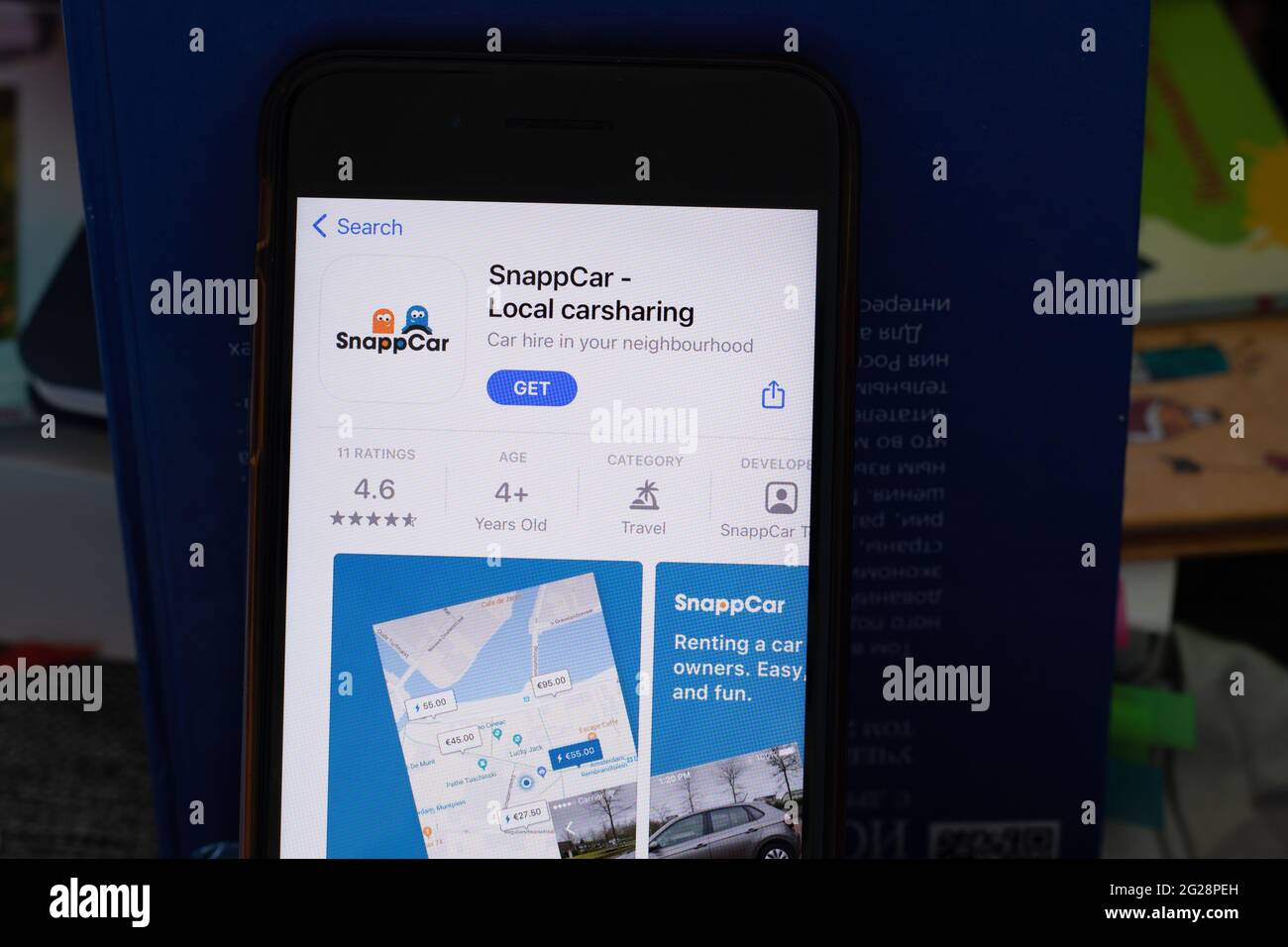 New York, USA - 1 June 2021: SnappCar - Local carsharing mobile app ...