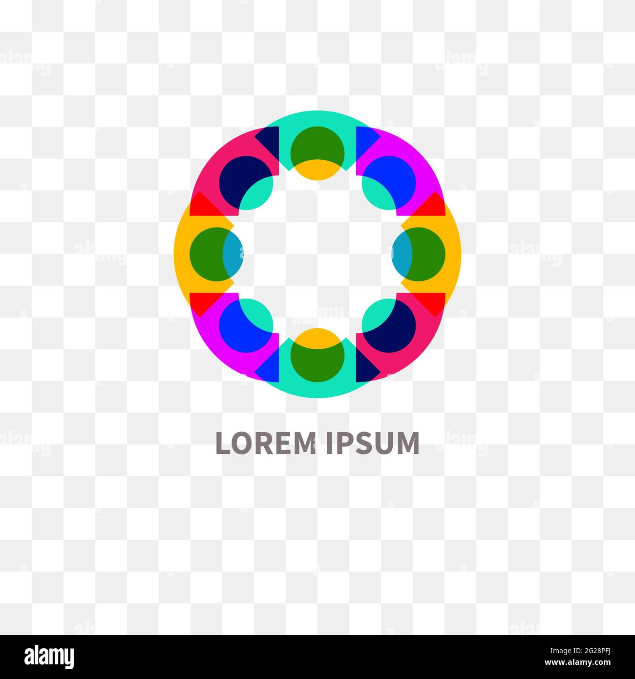 Networking concept. Business team logo. Unity icon Stock Vector Image ...