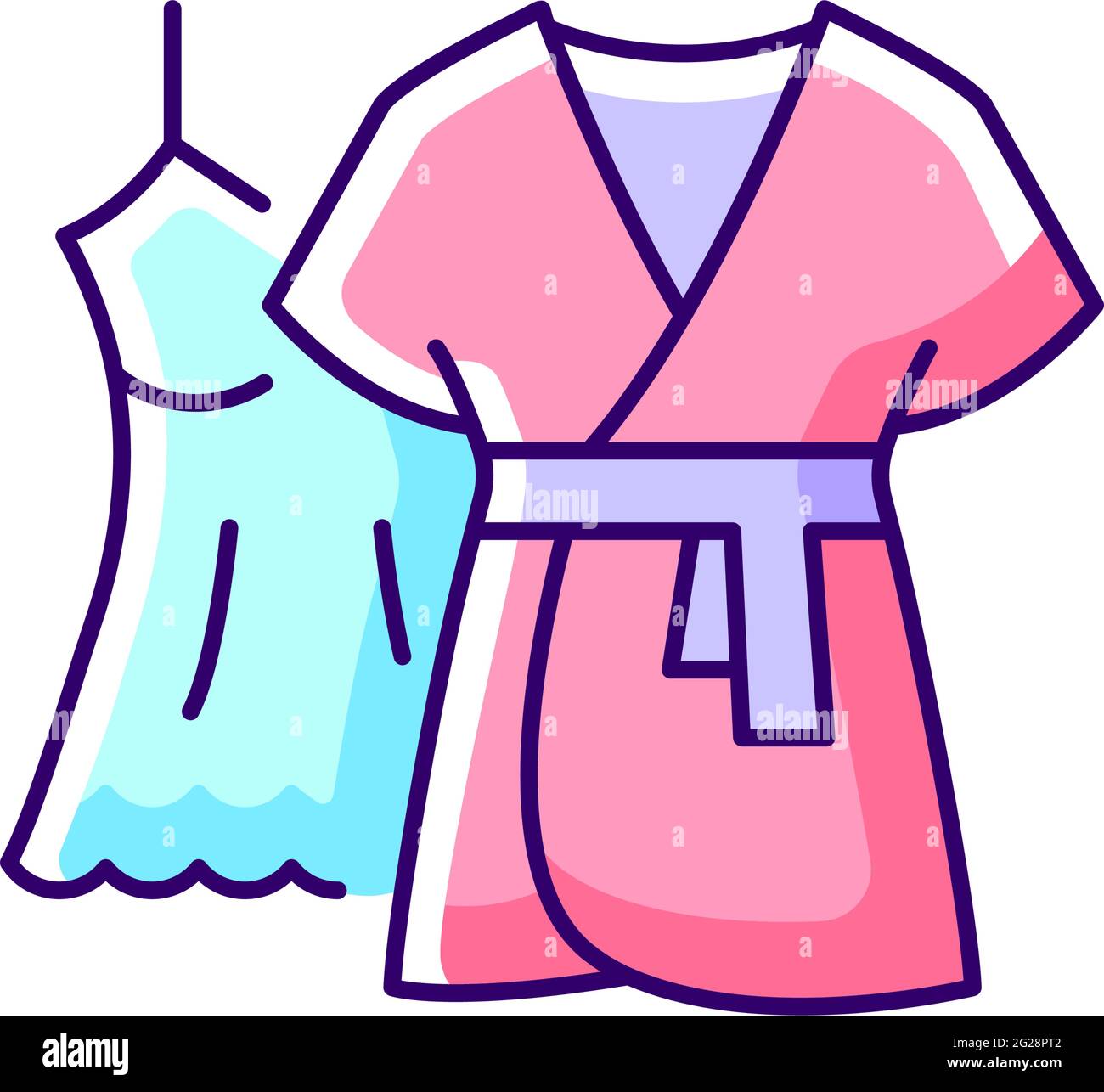 Satin robe Stock Vector Images - Alamy